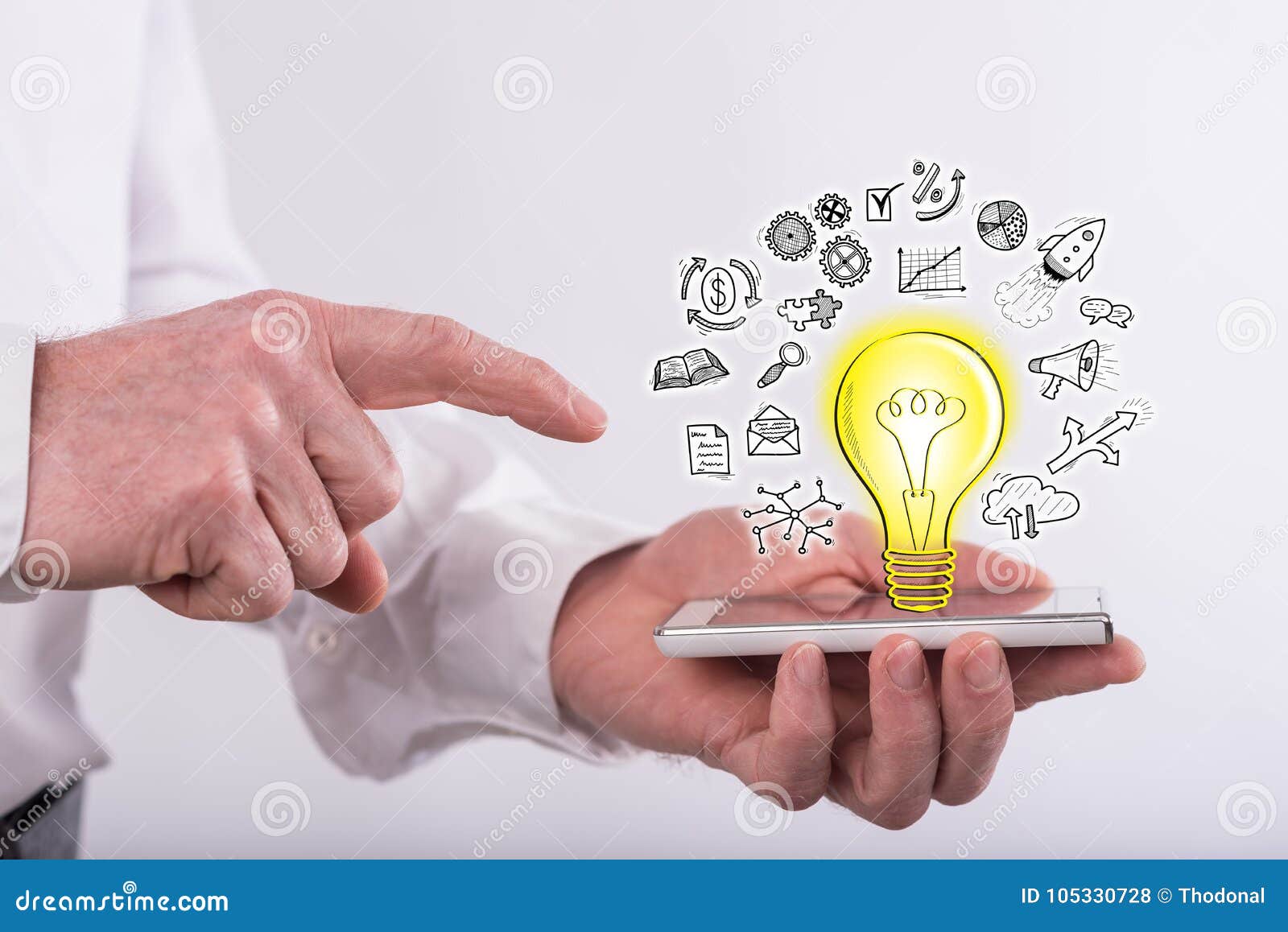 Concept of innovative idea stock photo. Image of power - 105330728