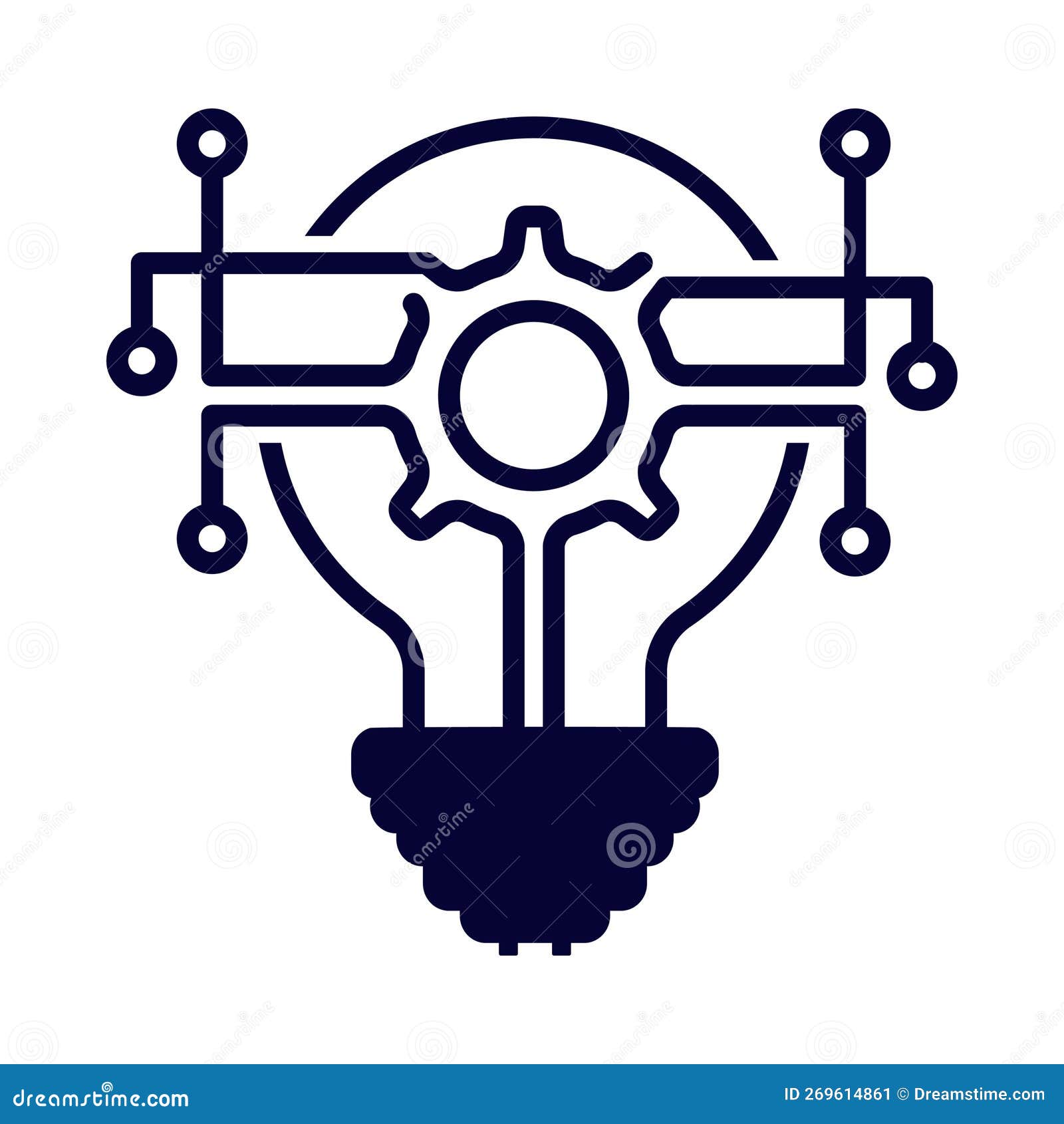 Innovative Idea Management Icon Stock Vector - Illustration of strategy ...