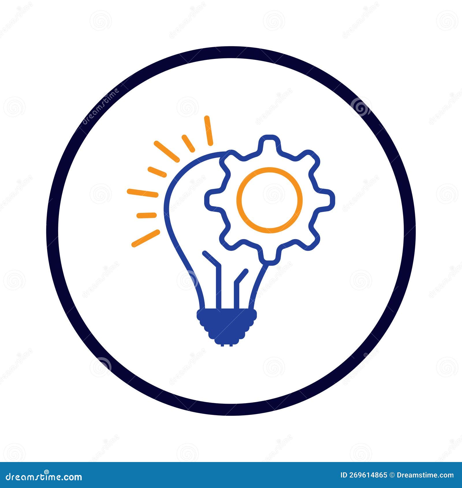 Innovative Idea Management Icon Stock Vector - Illustration of service ...