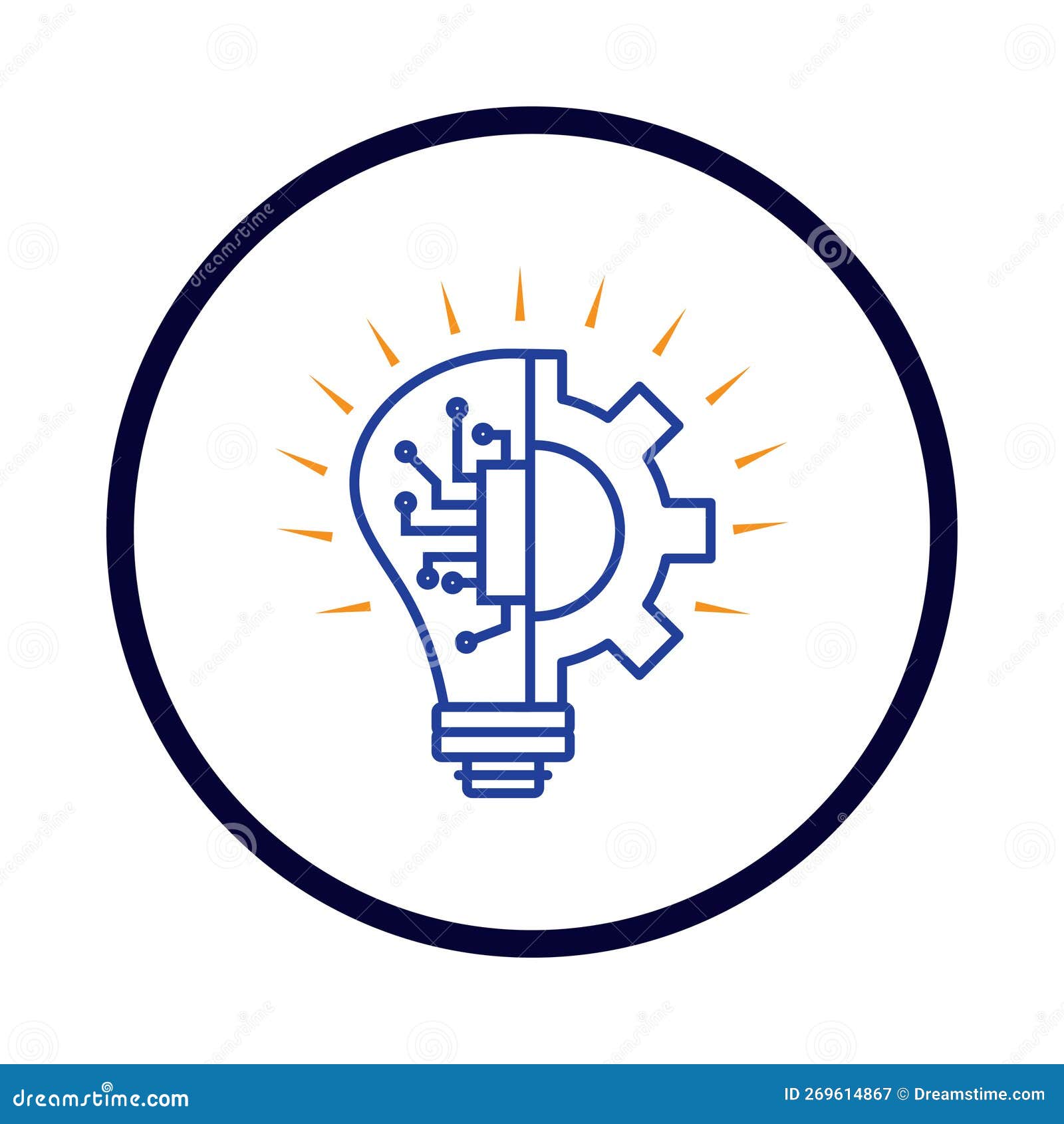 Innovative Idea Management Icon Stock Vector - Illustration of strategy ...