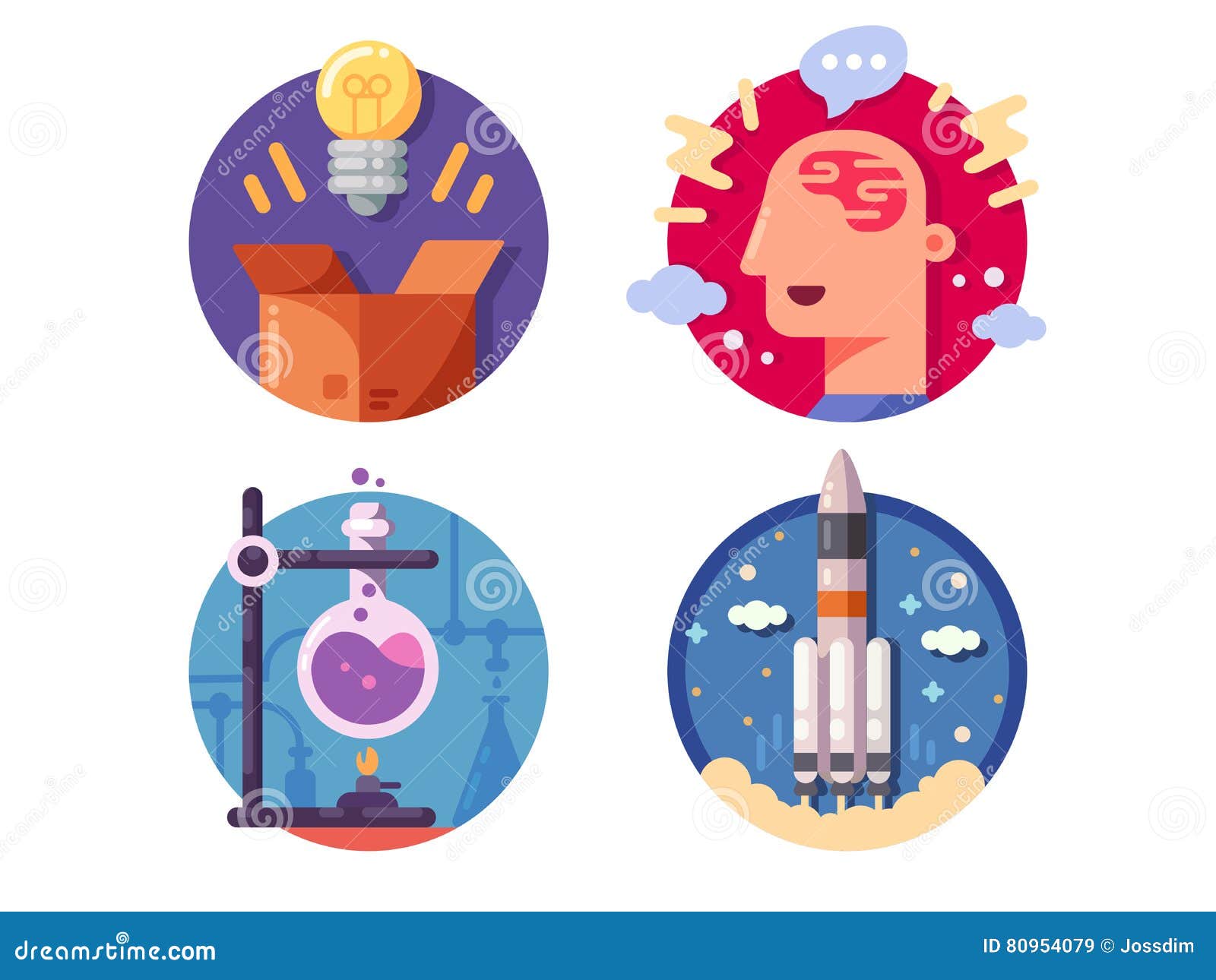 Innovative Ideas Invention and Discovery Stock Vector - Illustration of ...