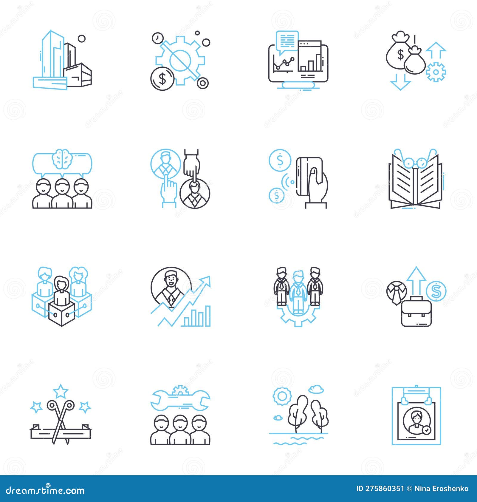 Innovative Ideas Linear Icons Set. Creativity, Progress, Invention ...
