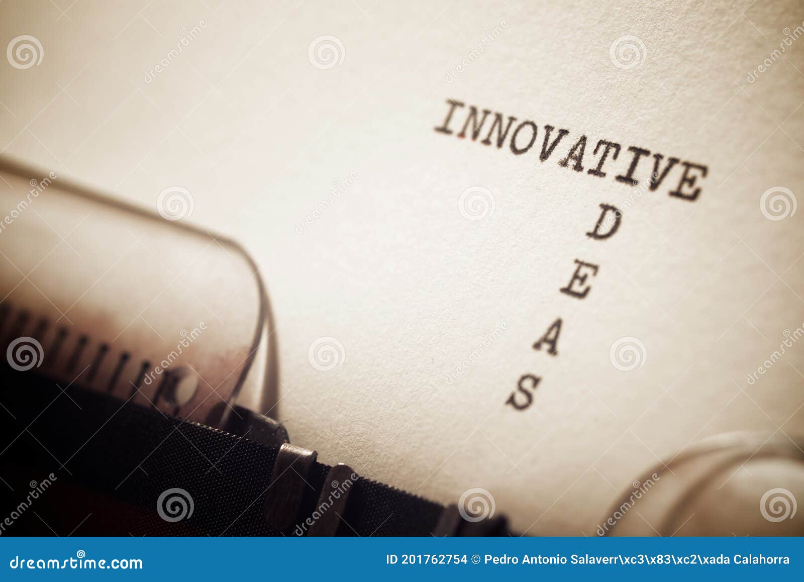 Innovative ideas phrase stock photo. Image of sentence - 201762754