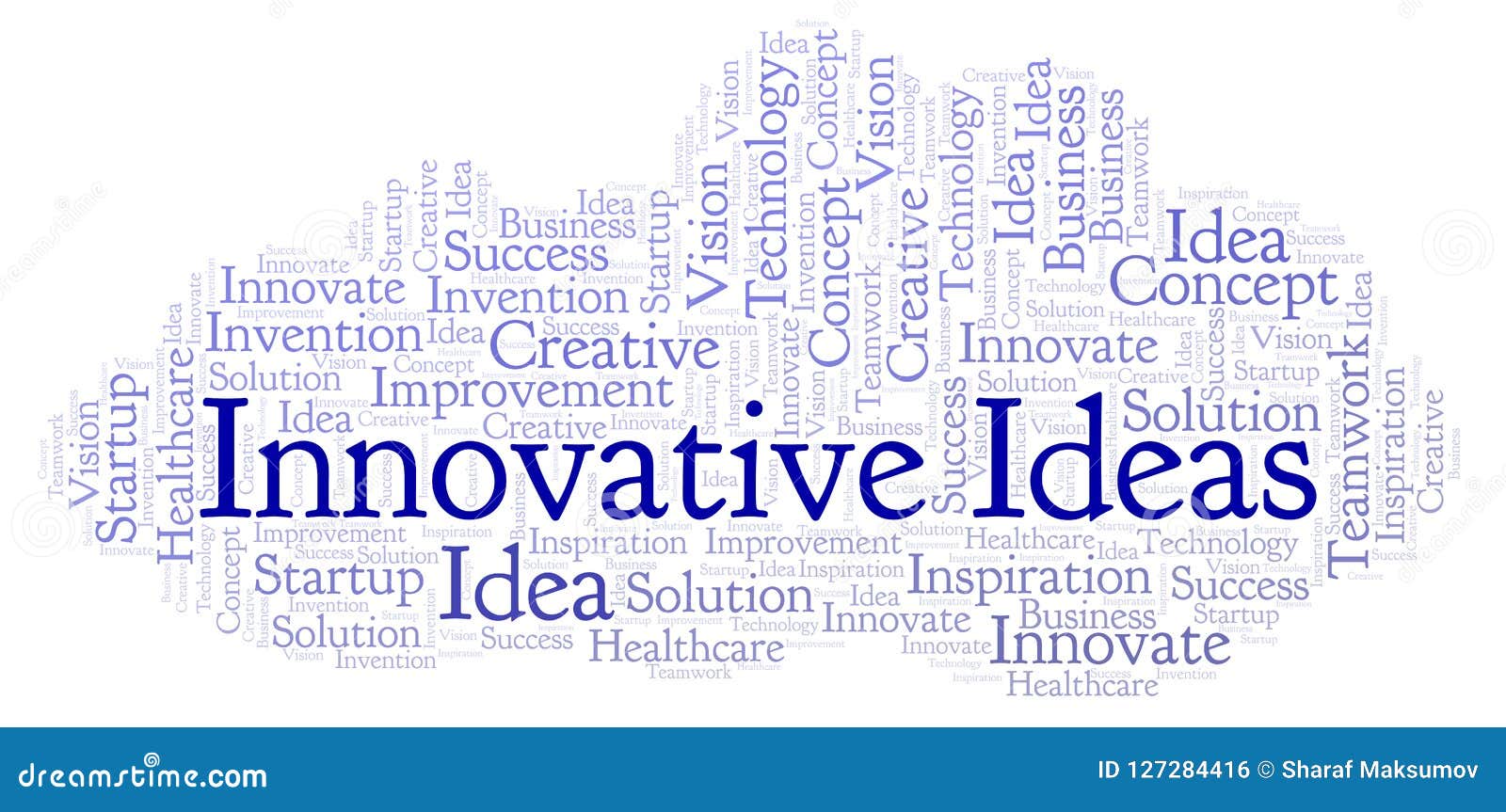 Innovative Ideas Word Cloud, Made With Text Only. Royalty-Free Stock ...