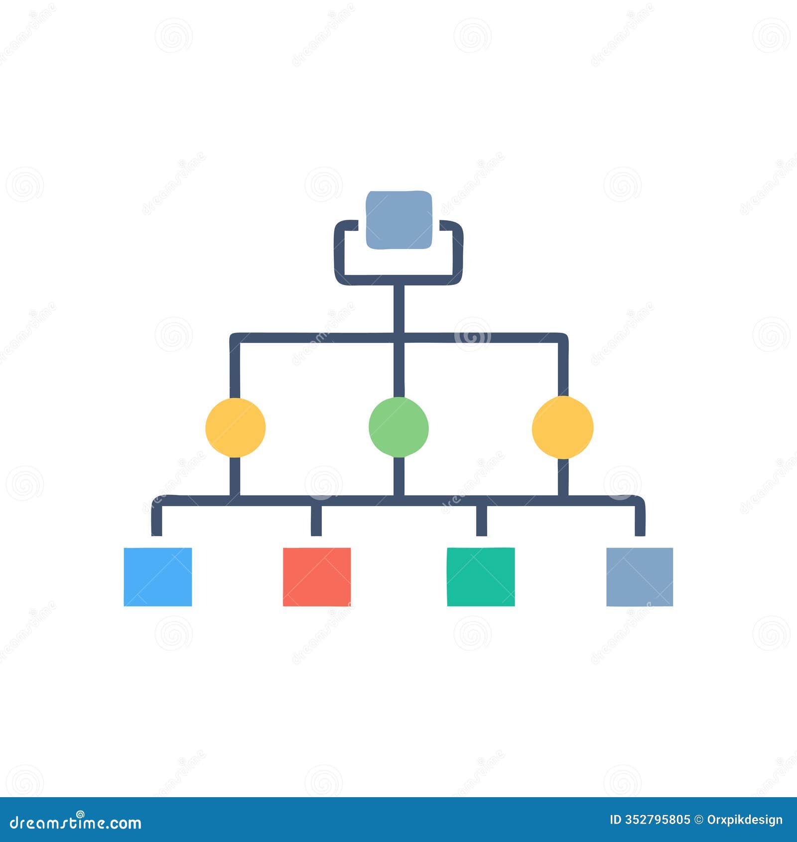 Innovative Business Hierarchy Chart Illustration Cartoon Vector ... Innovative Business Hierarchy Chart Illustration Cartoon Vector ...