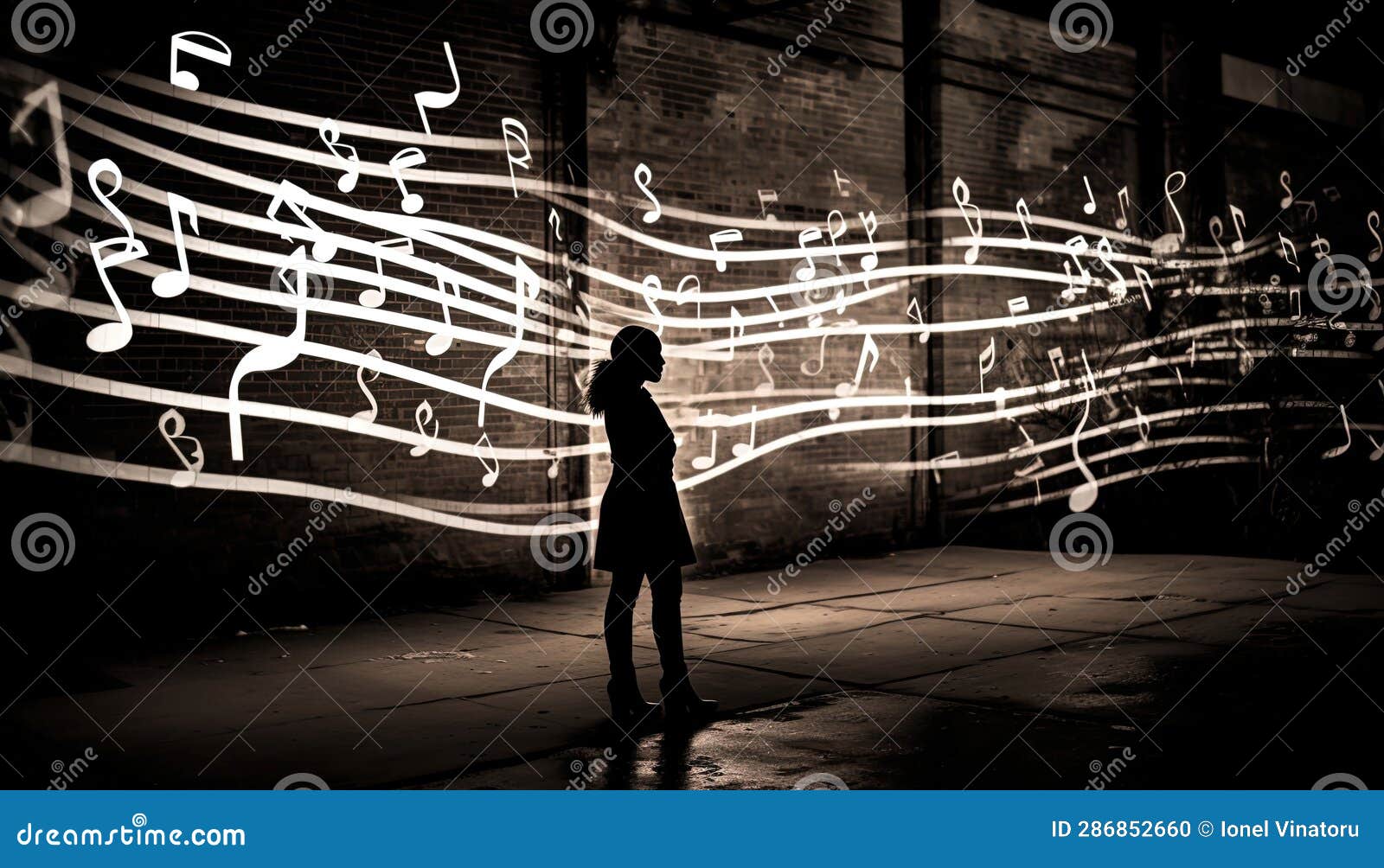 Innovative Image Where Camera Shutters Transform into Musical Notes ...
