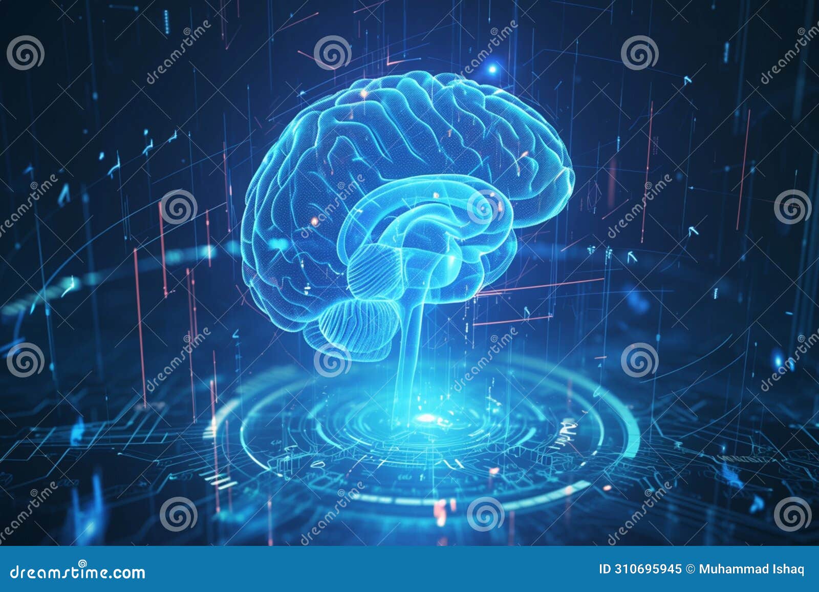 Innovative Intelligence Artificial Intelligence Depicted through Brain ...