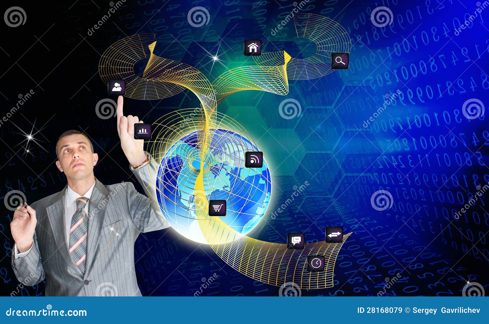 Innovative internet stock illustration. Illustration of business - 28168079