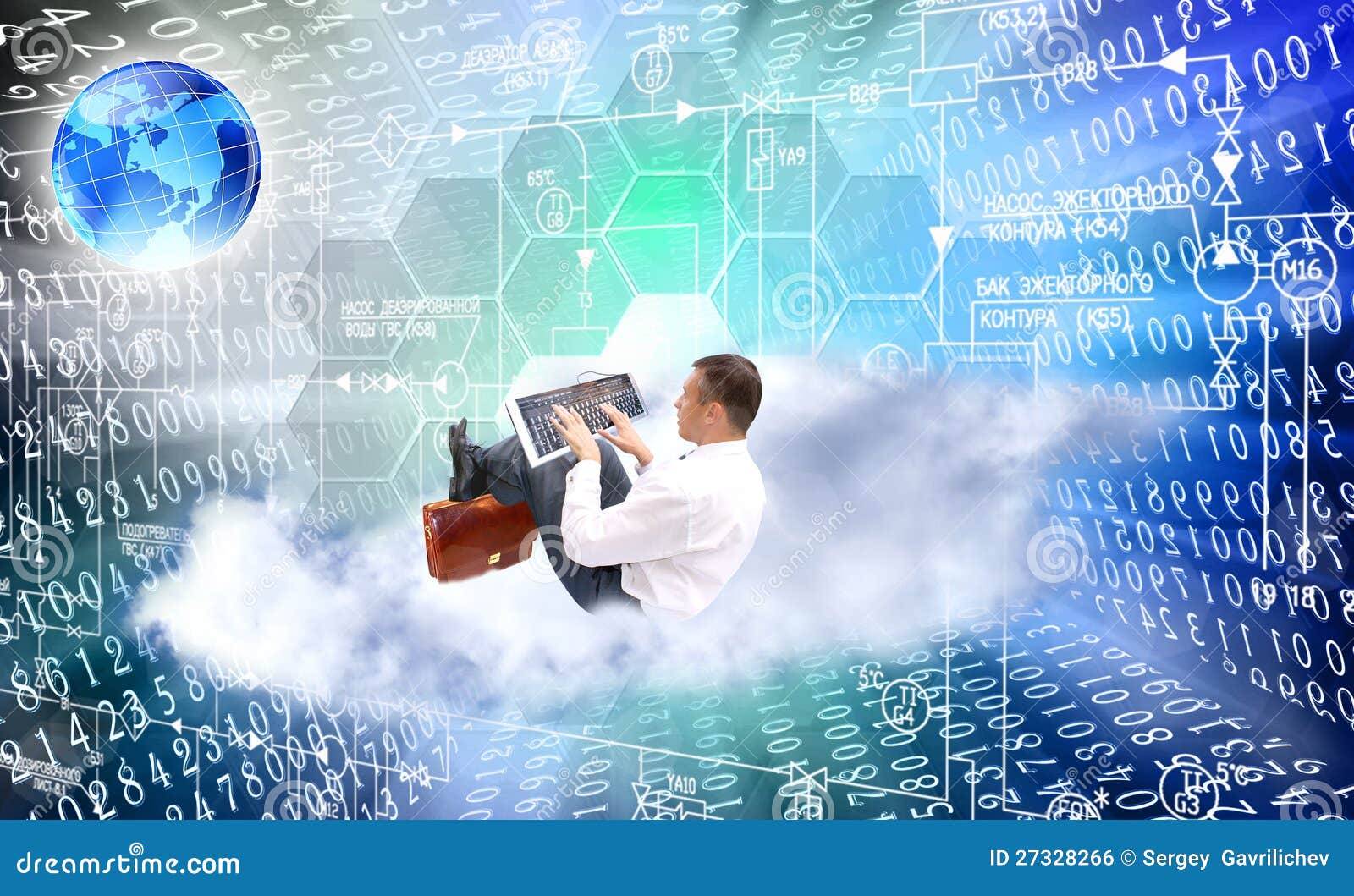 Innovative Internet Technology Stock Illustration - Illustration of ...