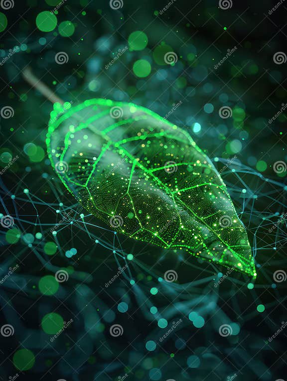 Innovative Intersection of Nature and Technology Digital Visualization ...