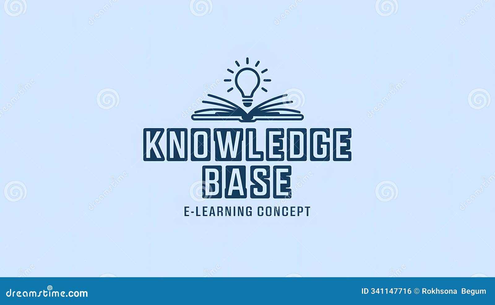 Innovative Knowledge Base E-learning Concept Illustration Stock ...