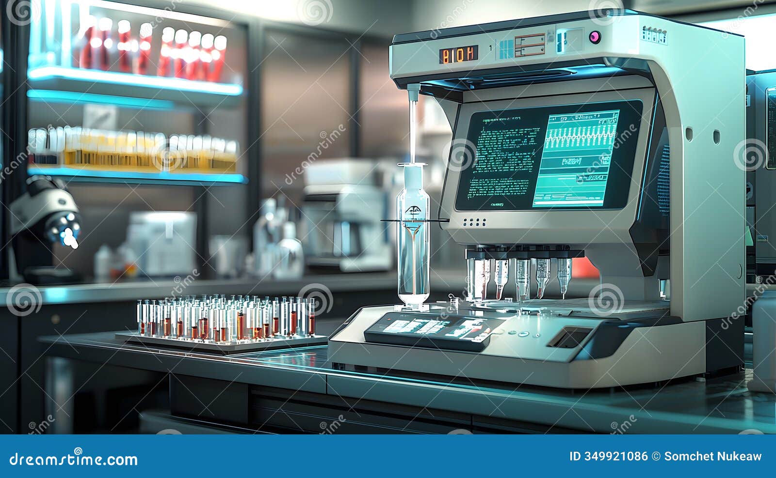 Innovative Laboratory Setup Modern Science Lab Equipment Display High ...