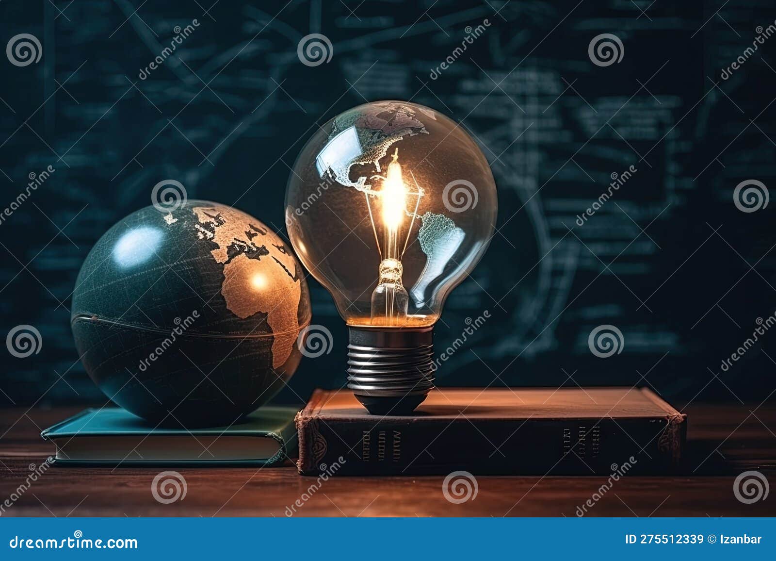 Innovative Learning Idea Light Bulb Creadive Educational Concept ...