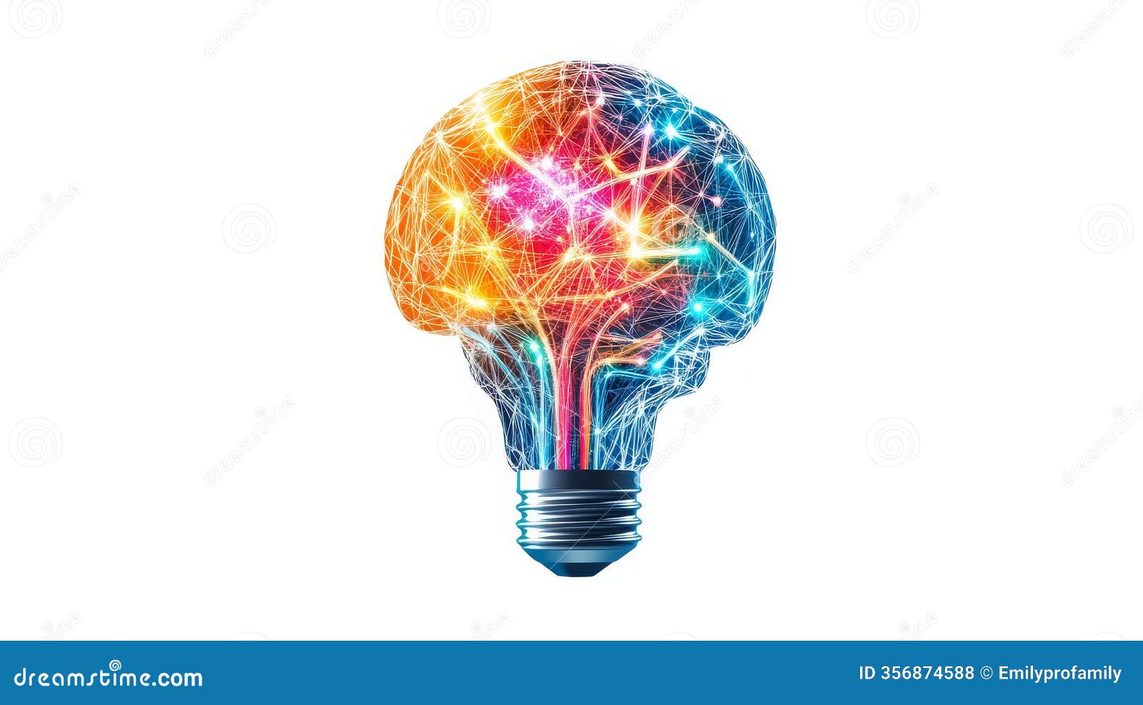 Innovative Light Bulb Concept Represents Creativity and Intelligence in ...