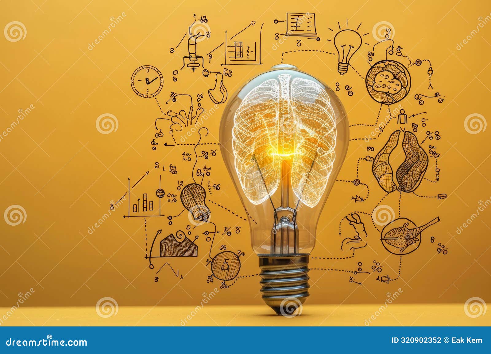 Innovative Light Bulb Ideas Shaping the Future Conceptual Drawing of ...