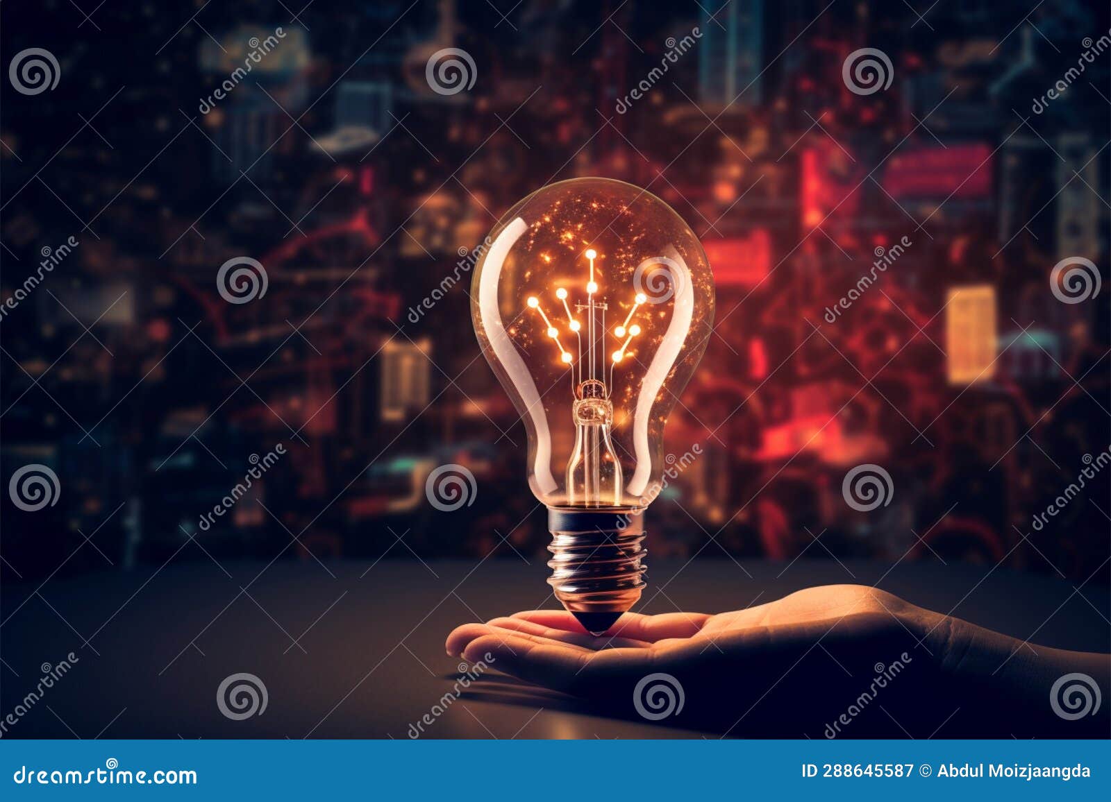 Innovative Light Bulb with Marketing Icons for Strategic Knowledge and ...