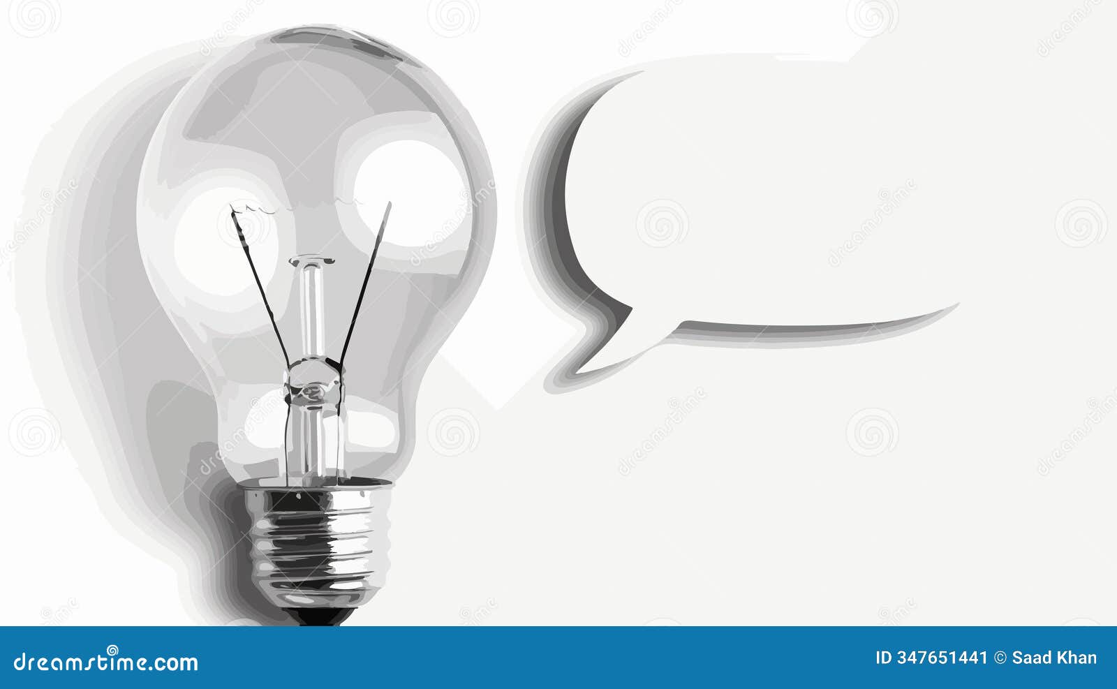 Innovative Light Bulb and Speech Bubble for Empowering Quotes and Ideas ...