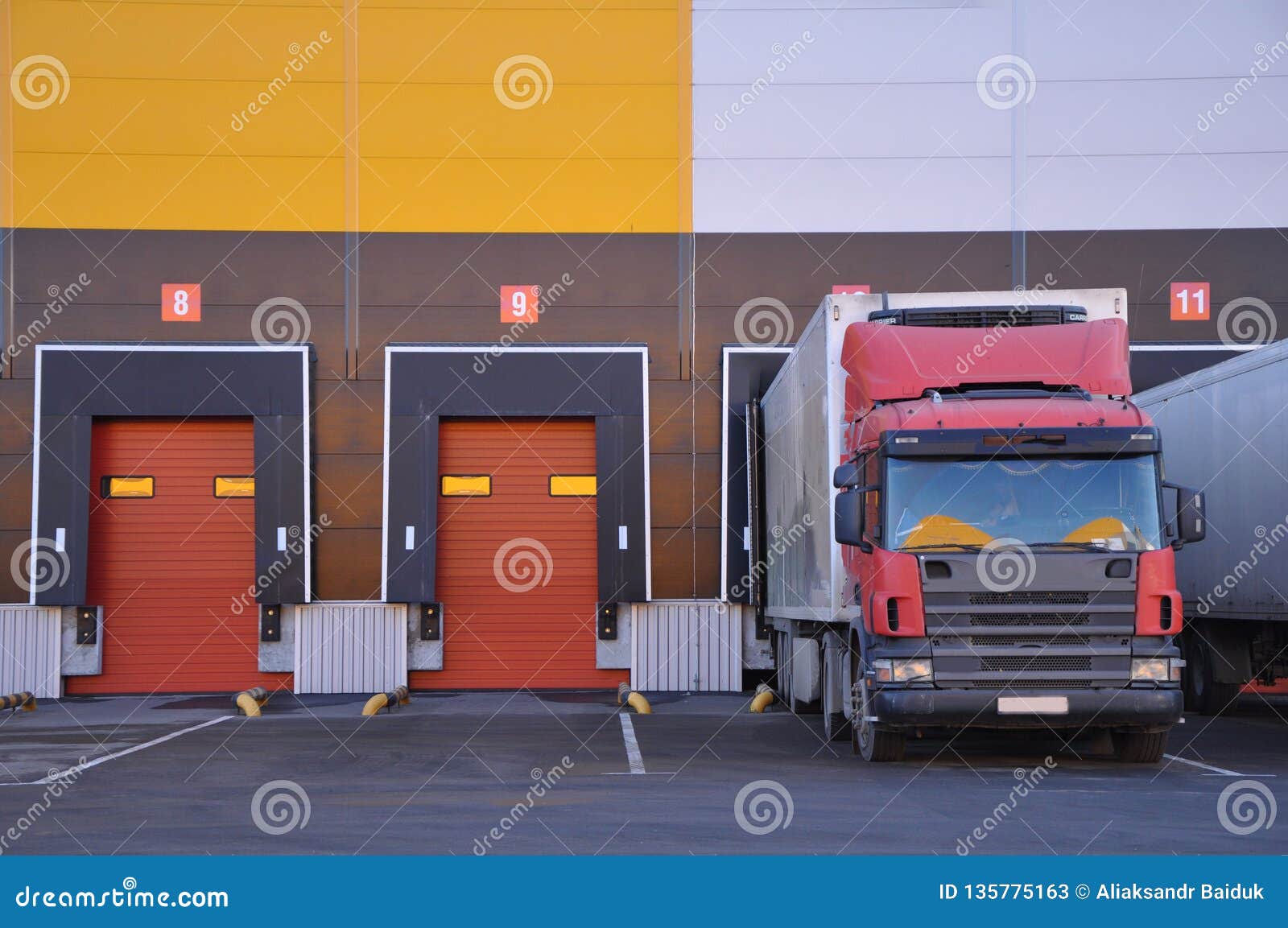 Innovative Logistic Warehouse Complex. Stock Image - Image of ...