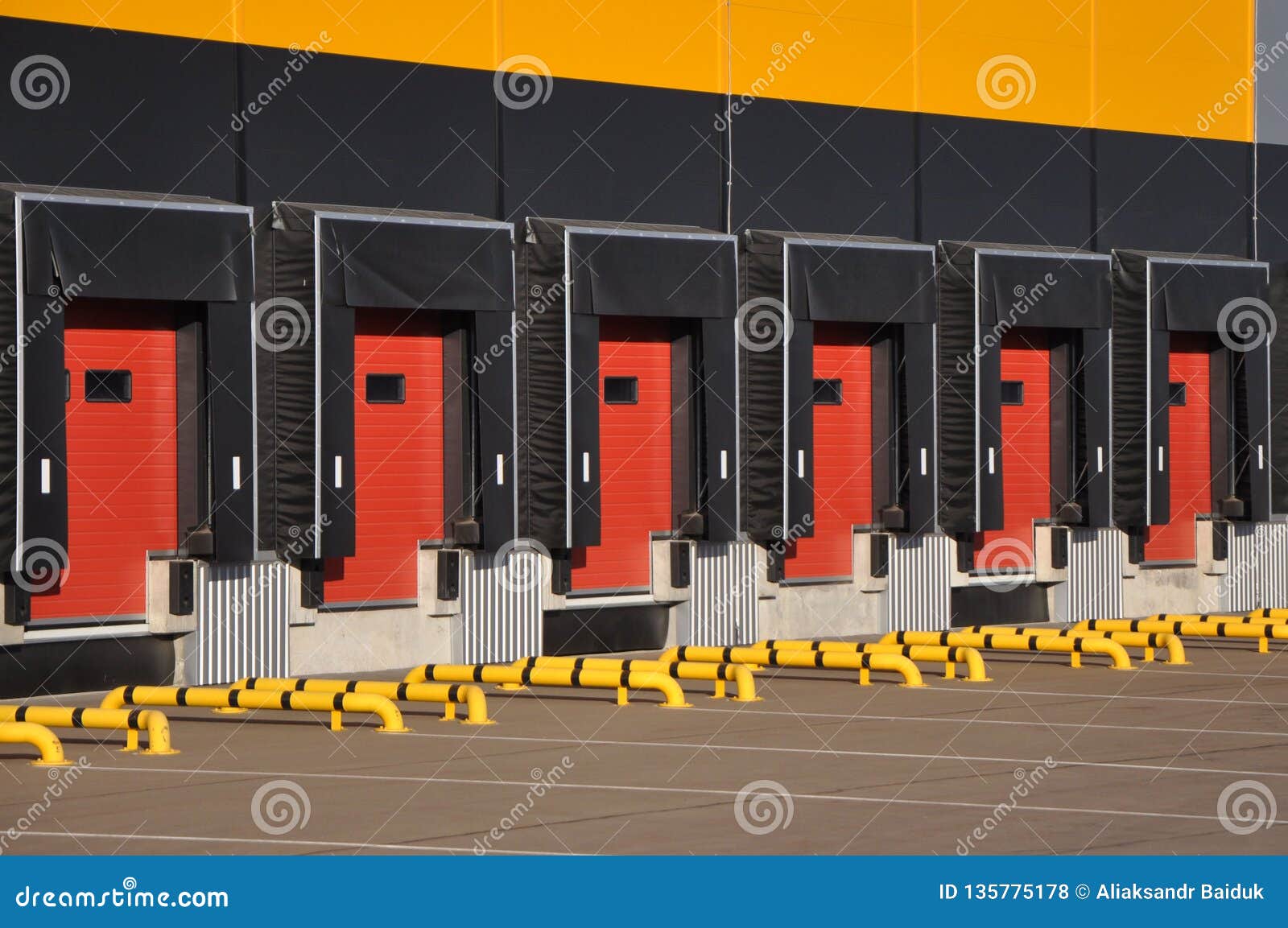 Innovative Logistic Warehouse Complex. Stock Photo - Image of ...