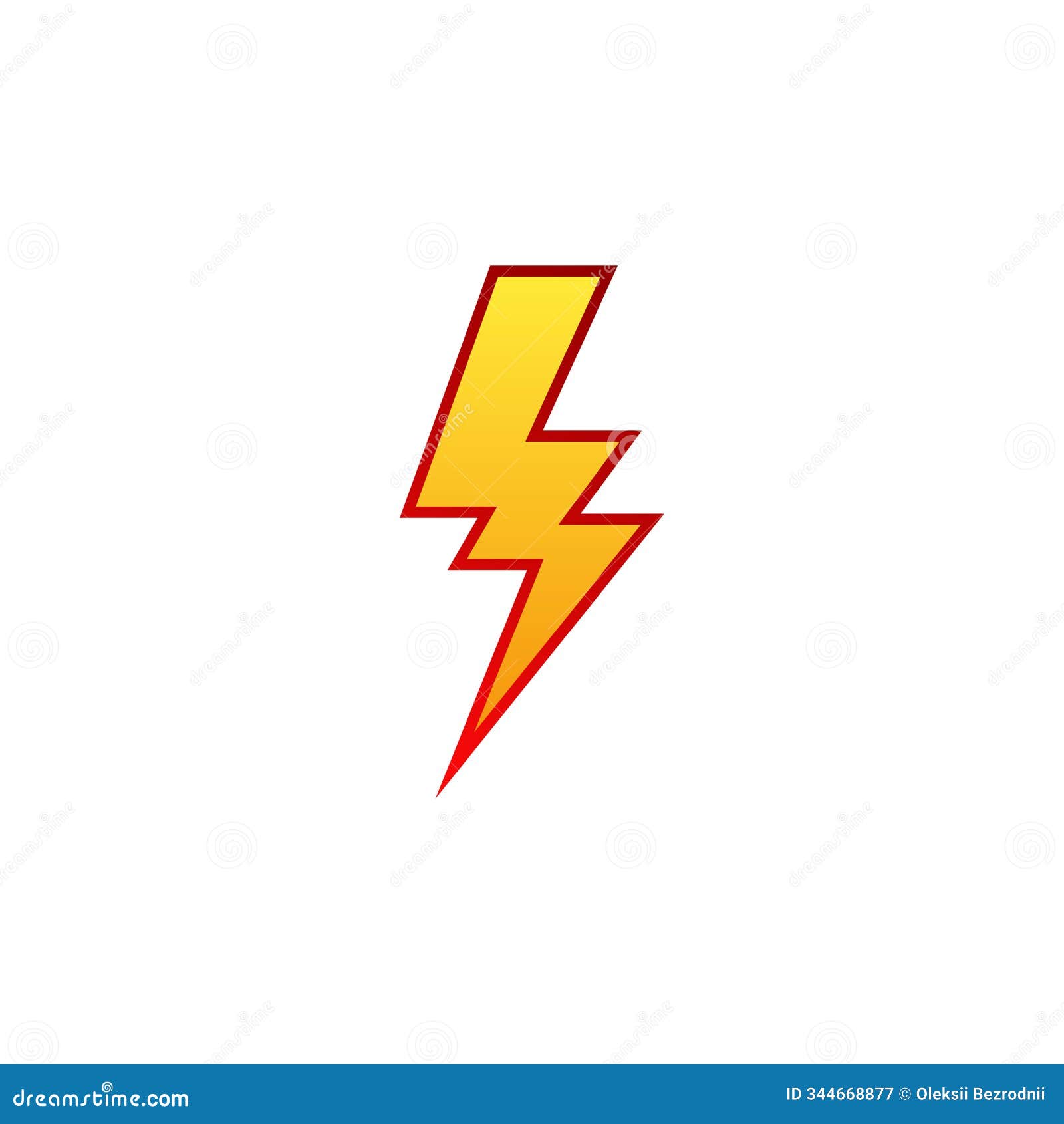 Innovative Logo with Thunderbolt, Power Stock Illustration ...