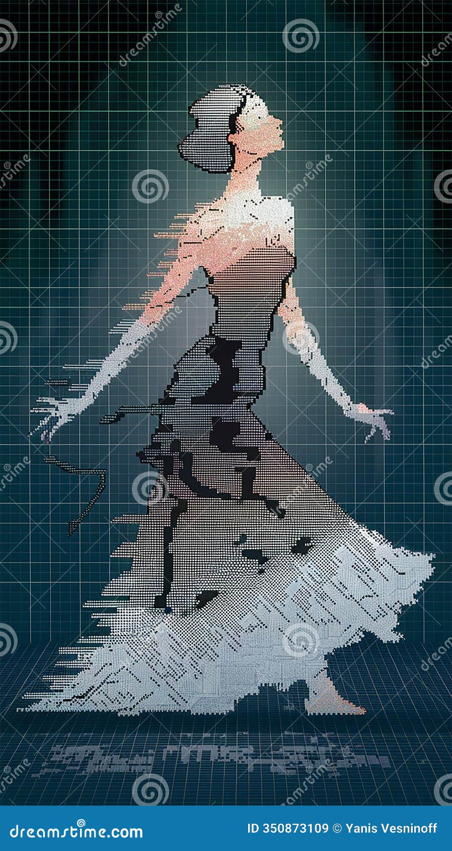 A Woman S Silhouette is Meticulously Crafted from the Ever-evolving ...