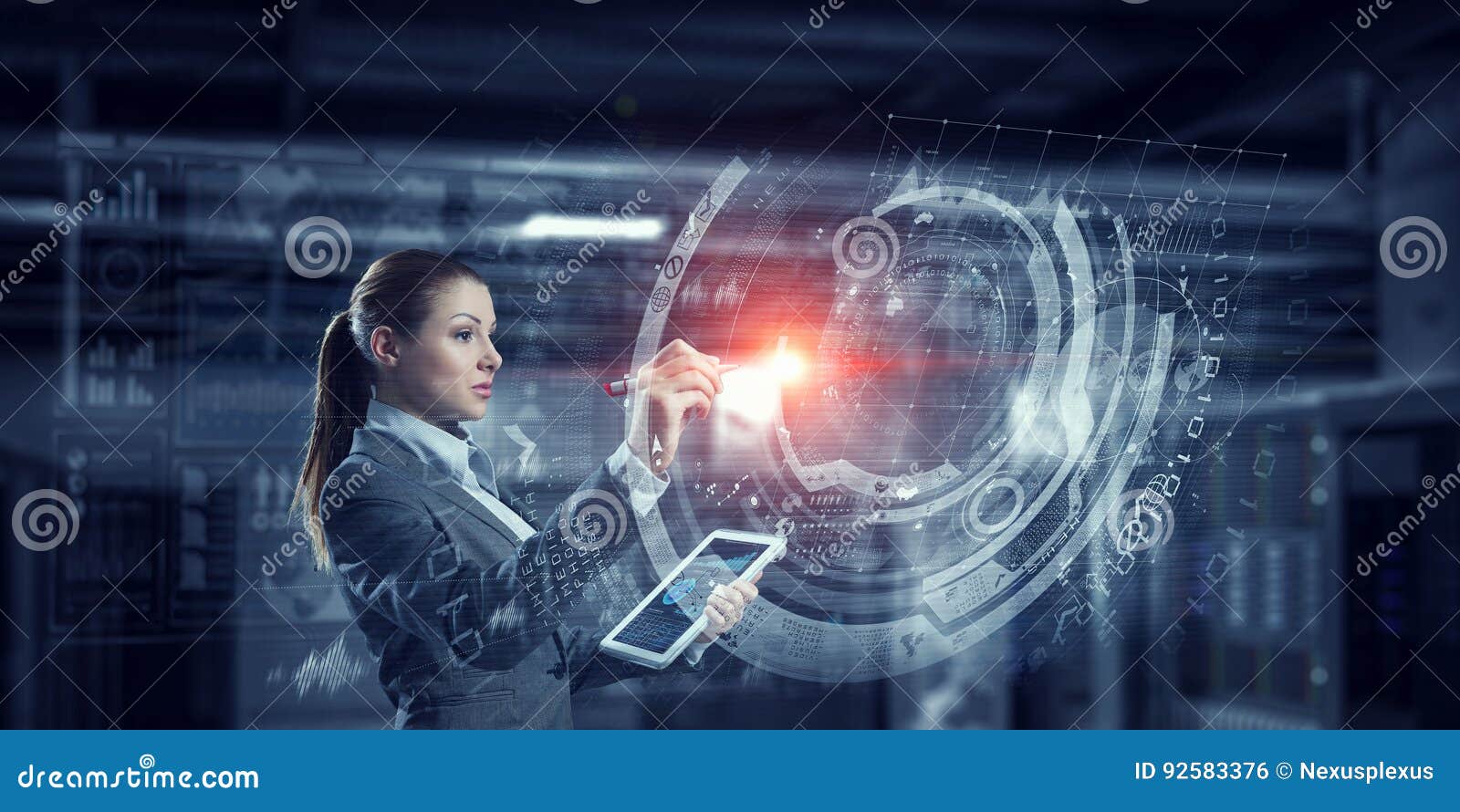 Innovative Media Technologies in Use Stock Photo - Image of ...