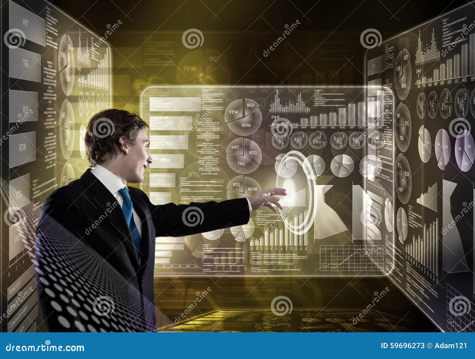 Innovative Media Technologies Stock Image - Image of digital, back ...