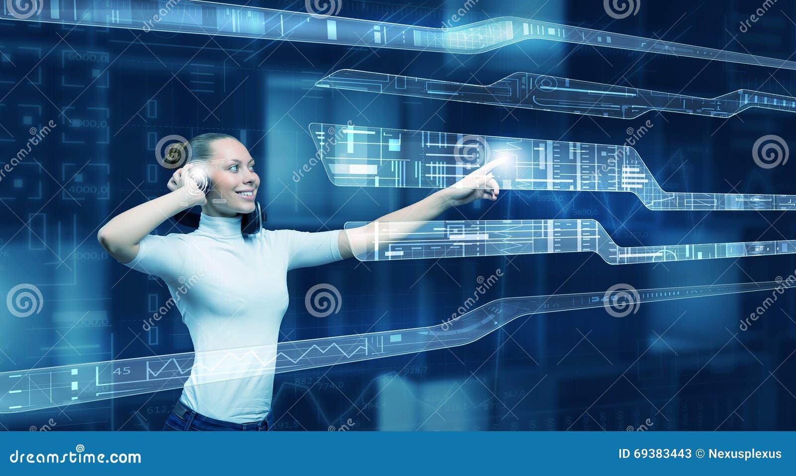 Innovative Media Technologies Stock Image - Image of network, screen ...