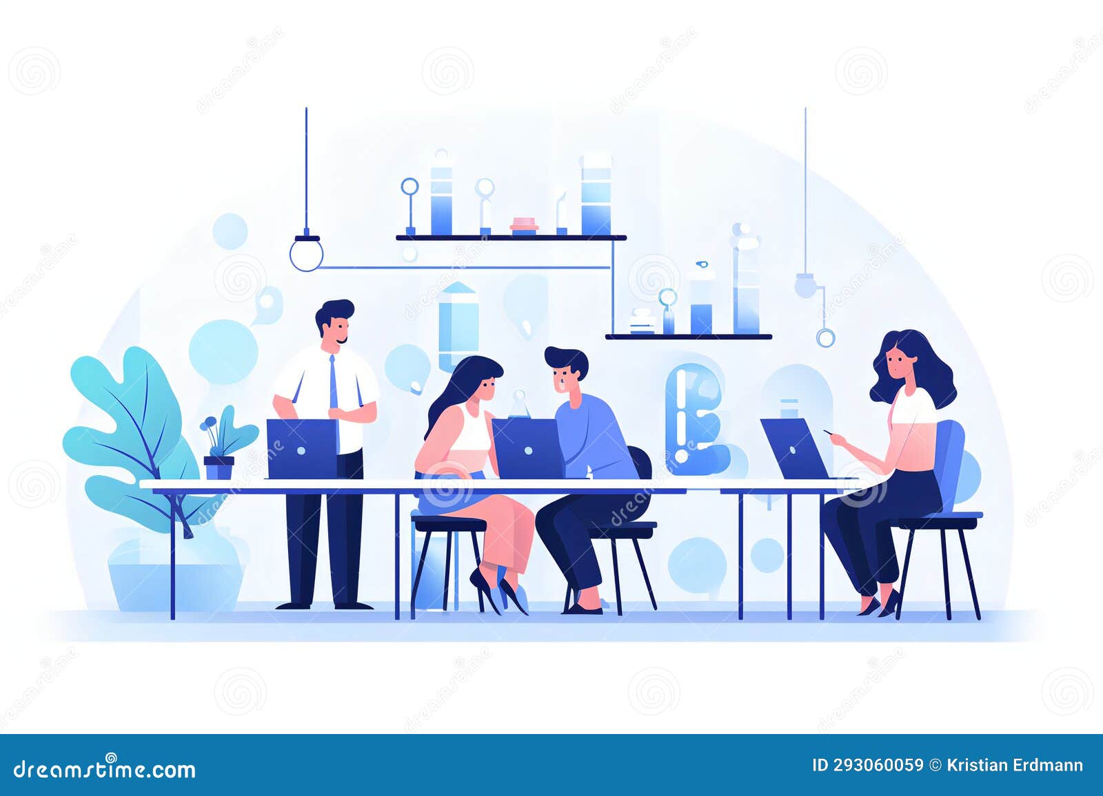 Innovative Minds at Work: a Scientific Exploration Team Stock ...