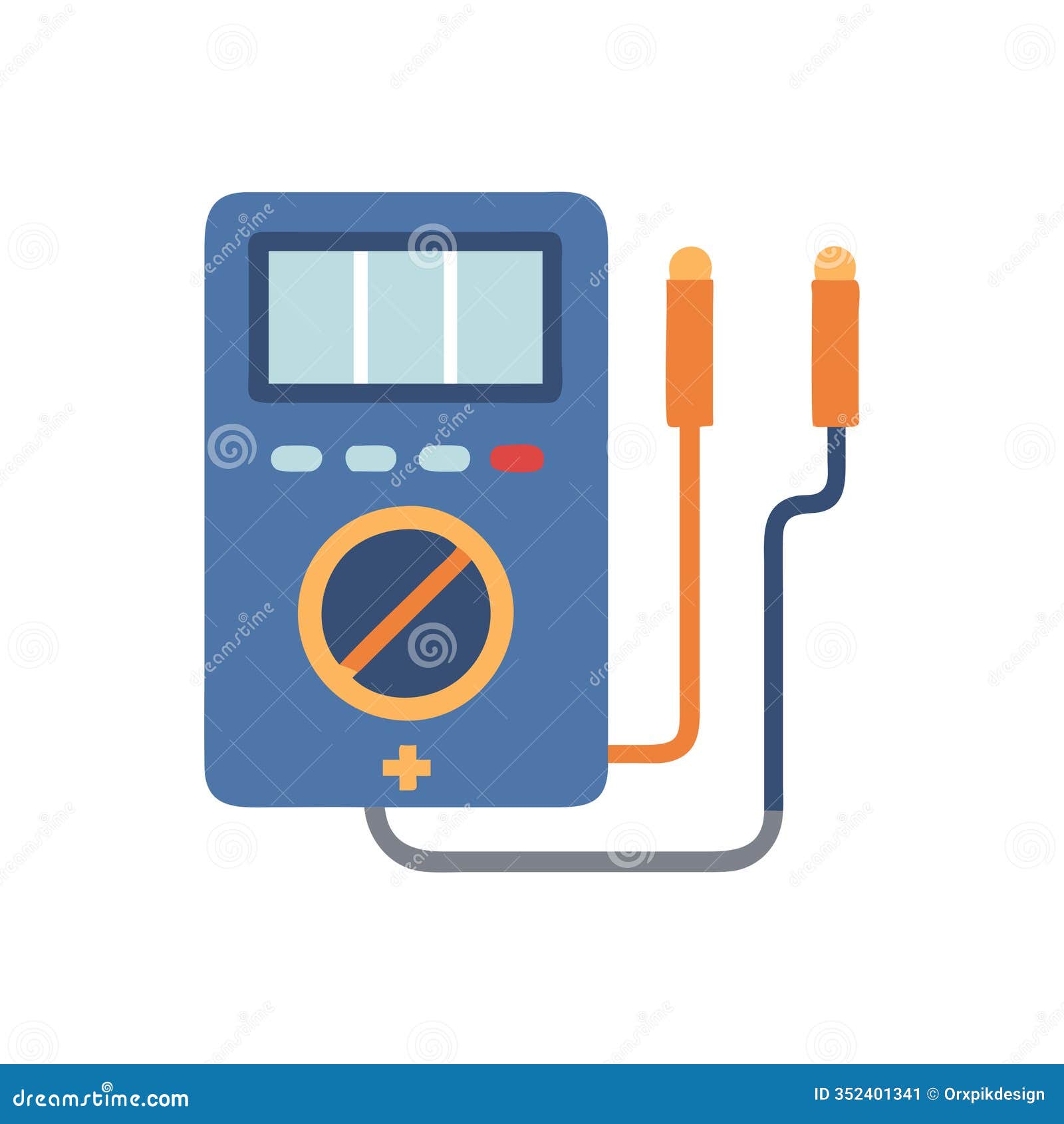 Innovative Multimeter Icon Artwork Design Cartoon Vector ...