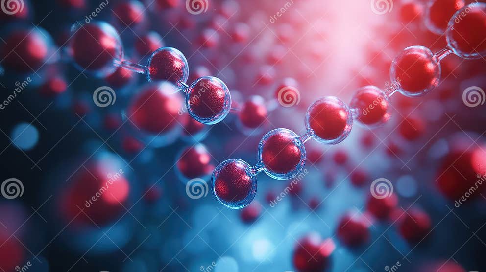 Innovative Nanotechnology Concept: Microscopic Atoms and Molecules ...