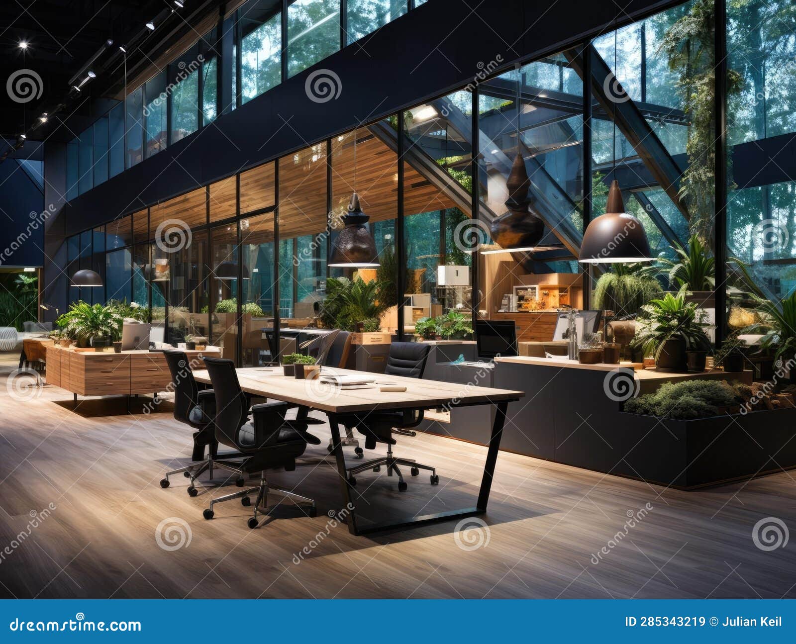 Innovative Office Zone for Focused Work Stock Illustration ...