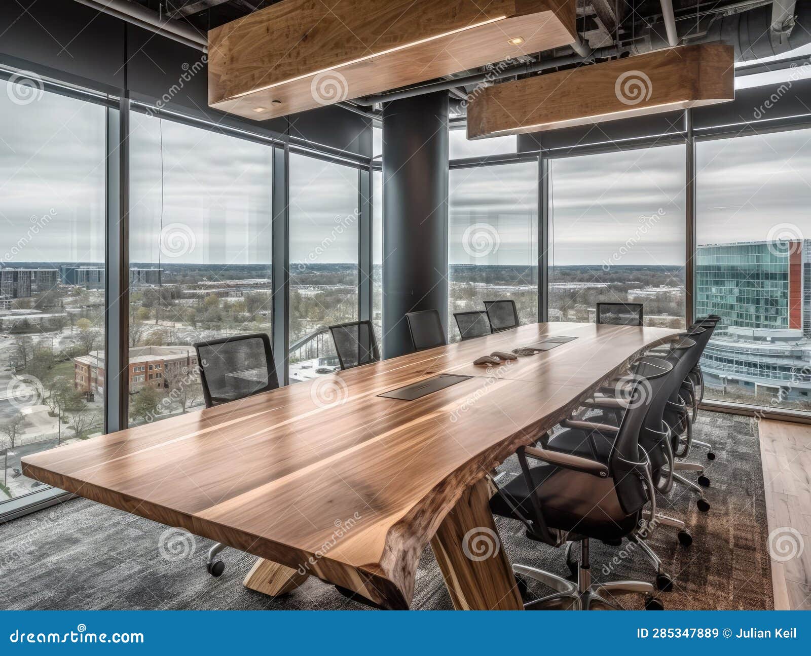 Innovative Open Concept Office Design for Collaboration Stock ...