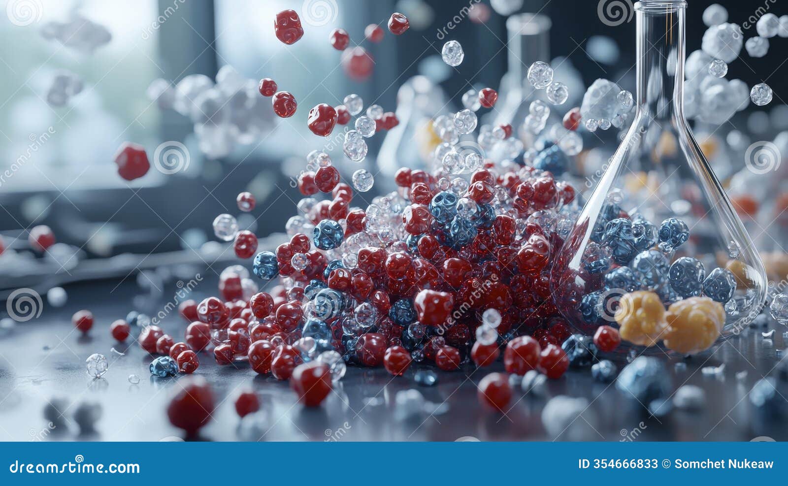 Innovative Polymers Science Experiment Laboratory Scientific Visuals ...