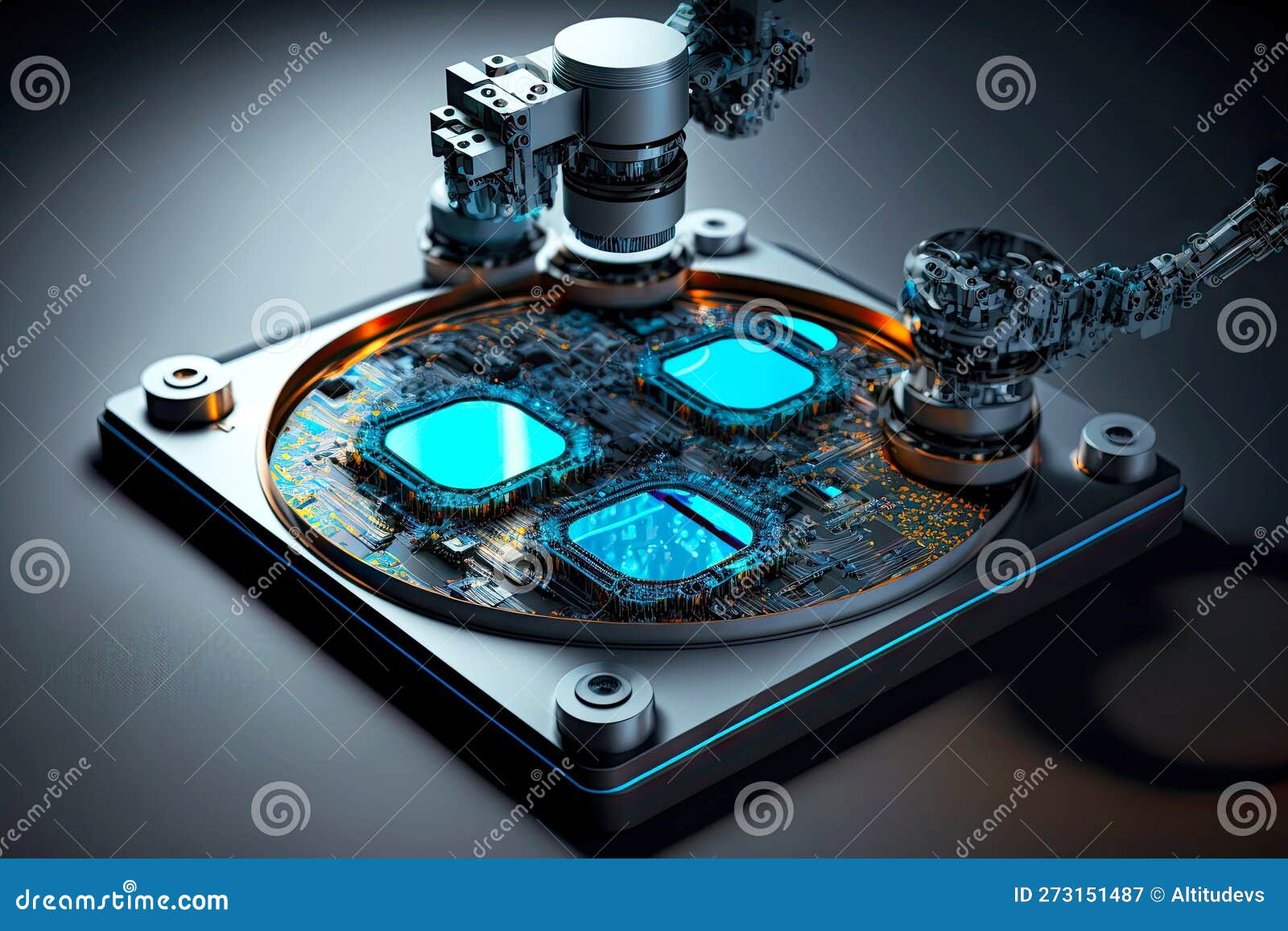 Innovative Production of Microchips Wafer Semiconductor Manufacturing ...