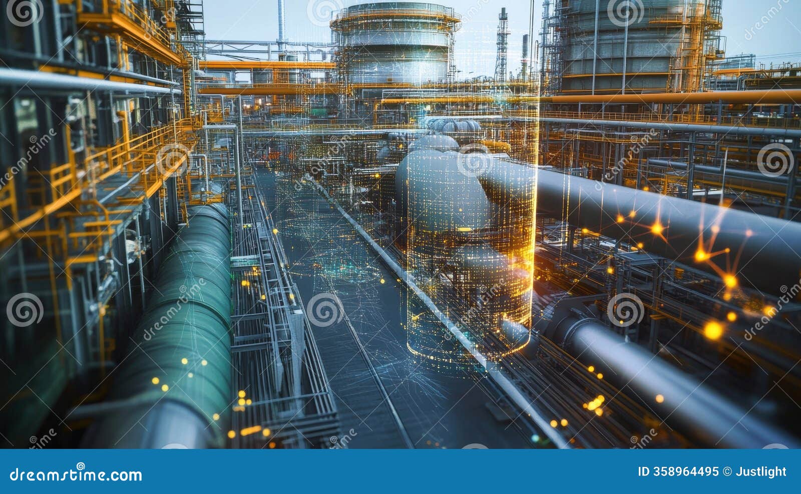 Innovative Production System Managing Industrial Plant Operations with Futuristic Interface ...