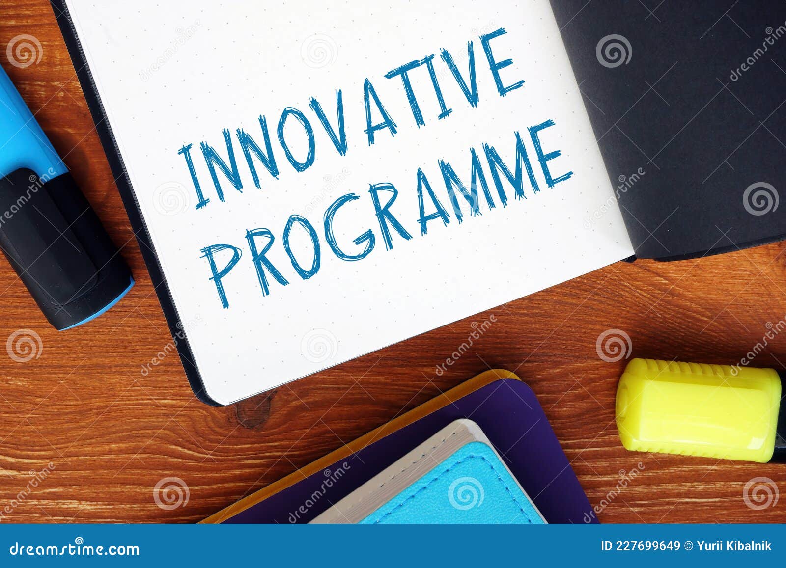 INNOVATIVE PROGRAMME Exclamation Marks Sign on the Page Stock Image ...