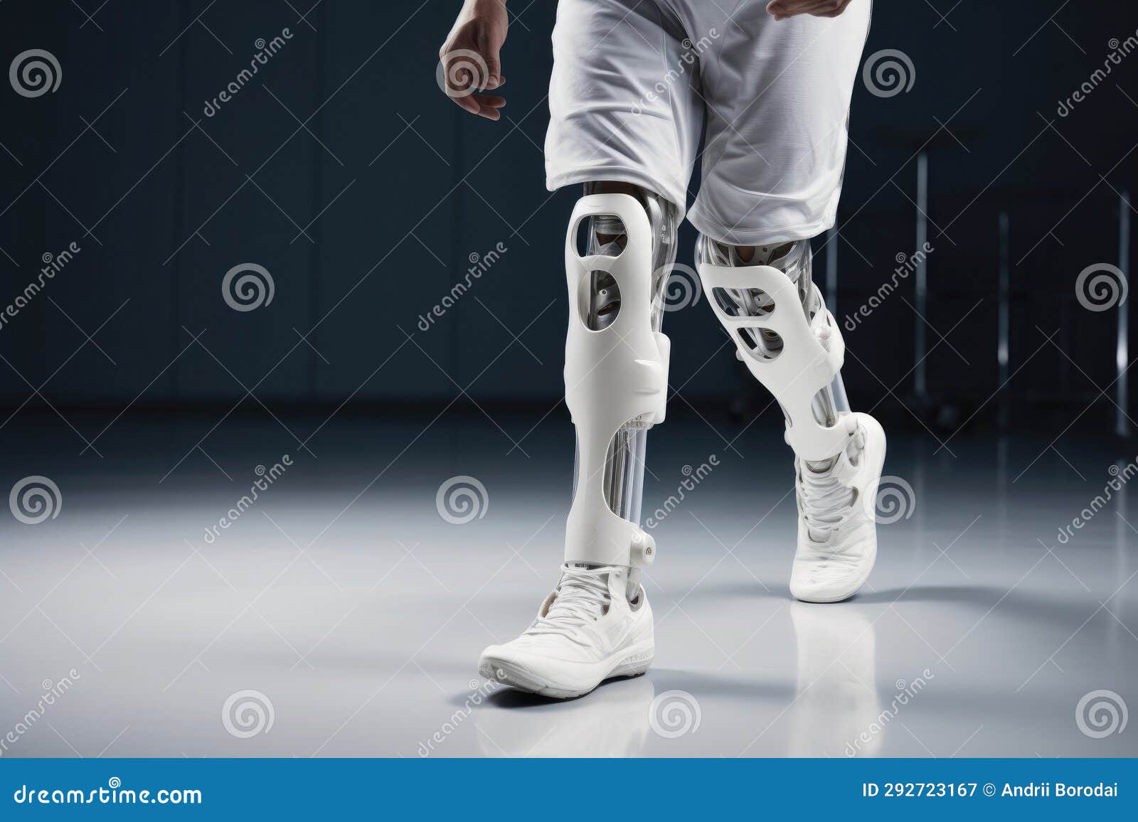 Innovative Prosthetic Solutions. Generative AI. Stock Illustration ...