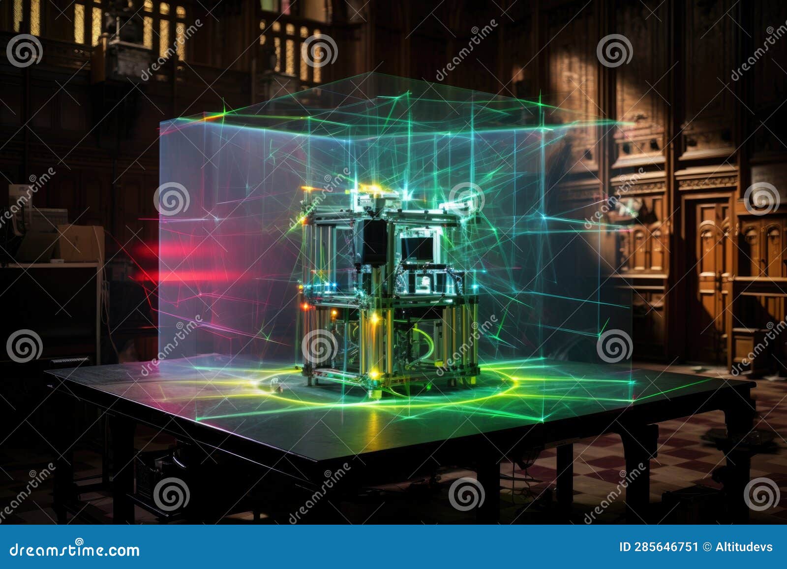 Innovative Quantum Radar Research Project Stock Image - Image of ...