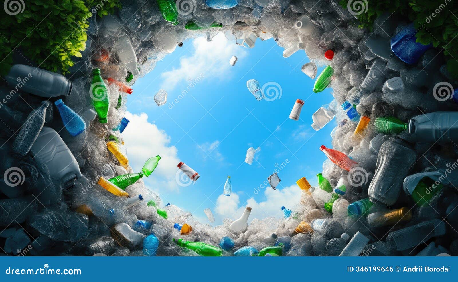 Innovative Recycling Concept Art With A Striking 3D Symbol Stock Photo ...
