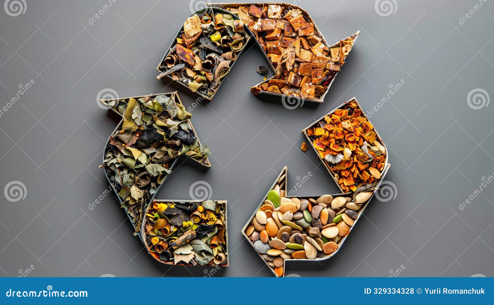 Innovative Recycling Concept Art Showcasing A 3D Recycle Symbol Stock ...