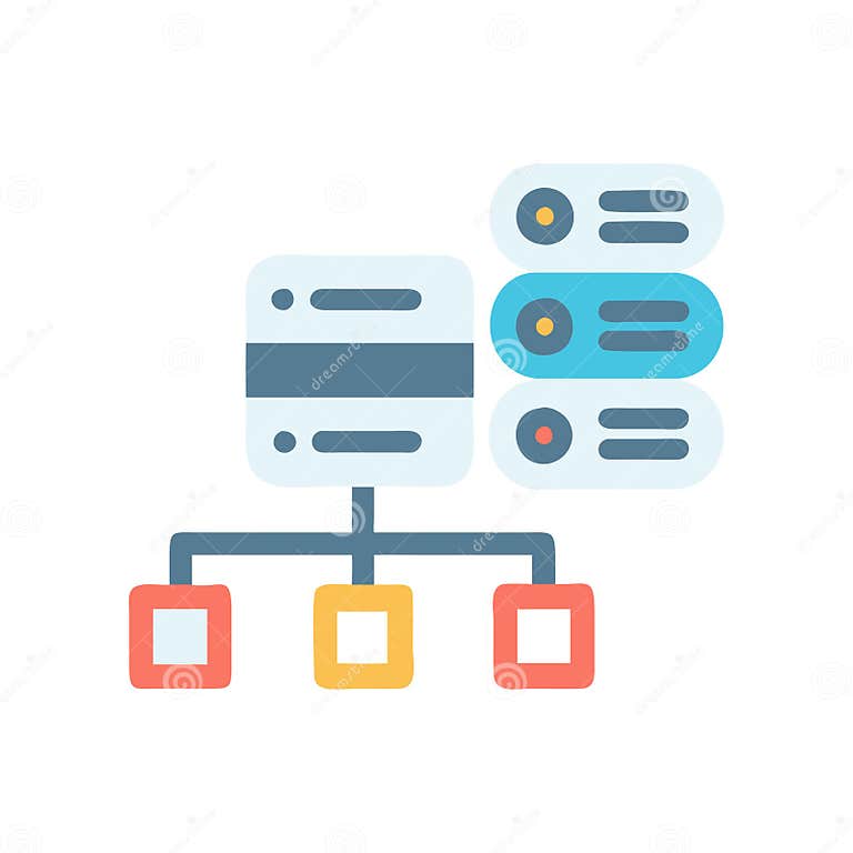 Innovative Relational Database Design Icon Stock Illustration ...