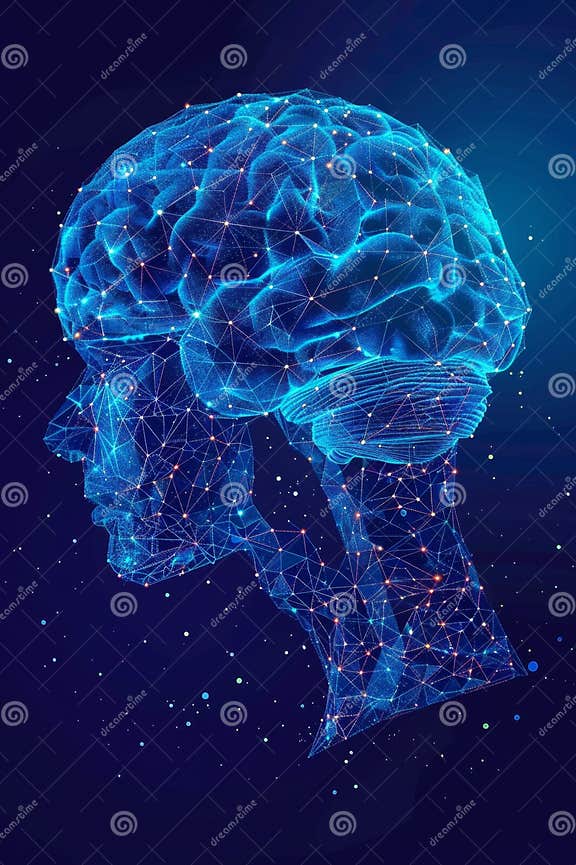 Innovative Research Concepts Visualized through Low Poly Wireframe ...