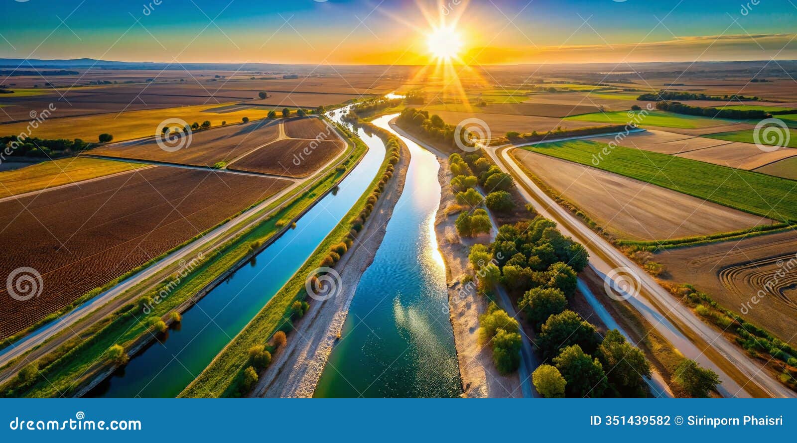 Innovative River Diversion Project Aerial Perspective Reveals Drought ...