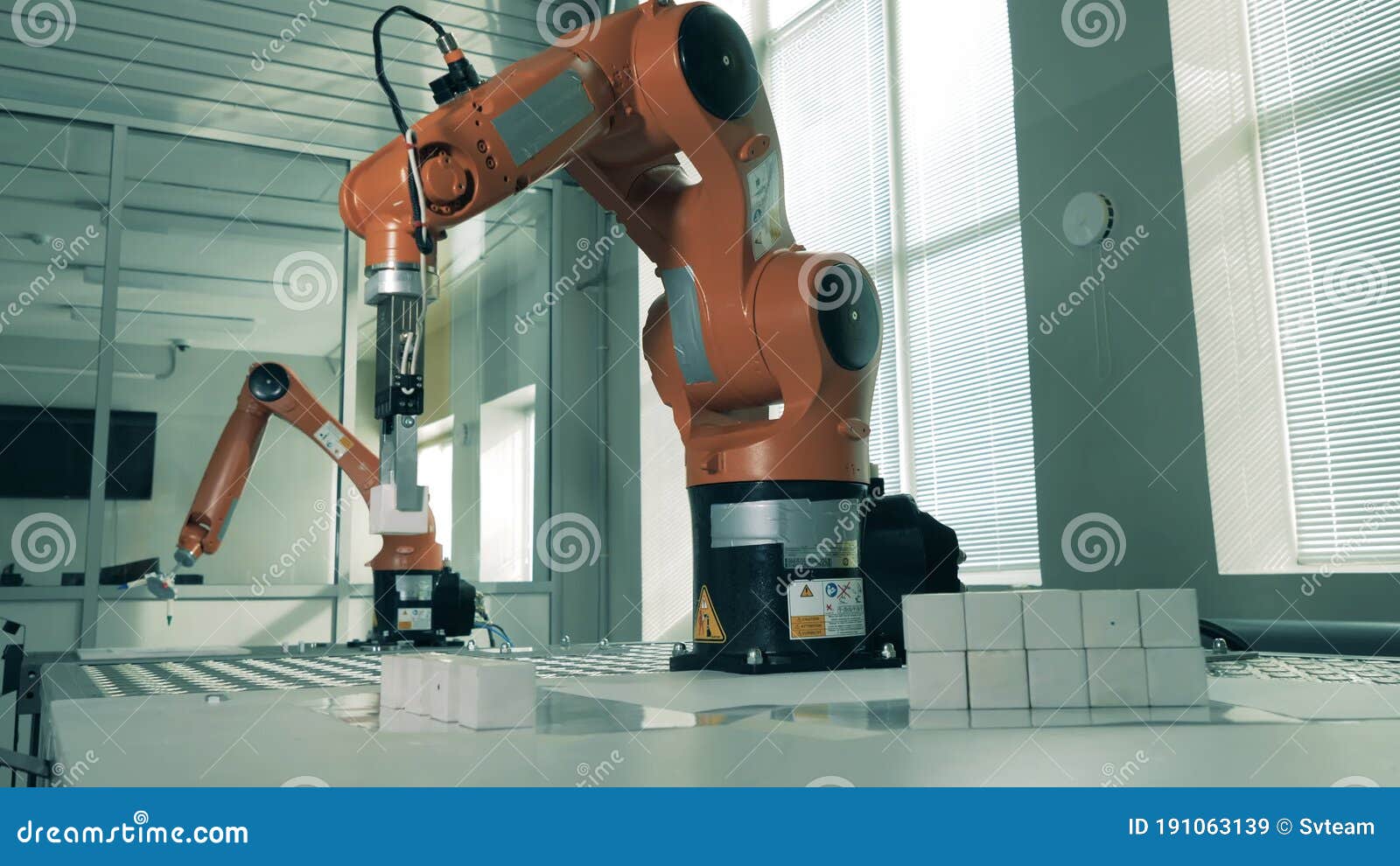 Innovative Robotic Mechanisms are Working with Objects Stock Video ...