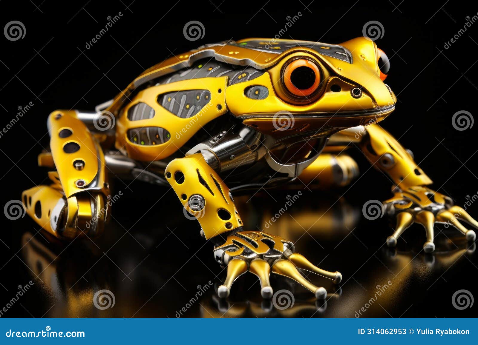 Robotized Modern Frog. Generate Ai Royalty-Free Stock Photo ...