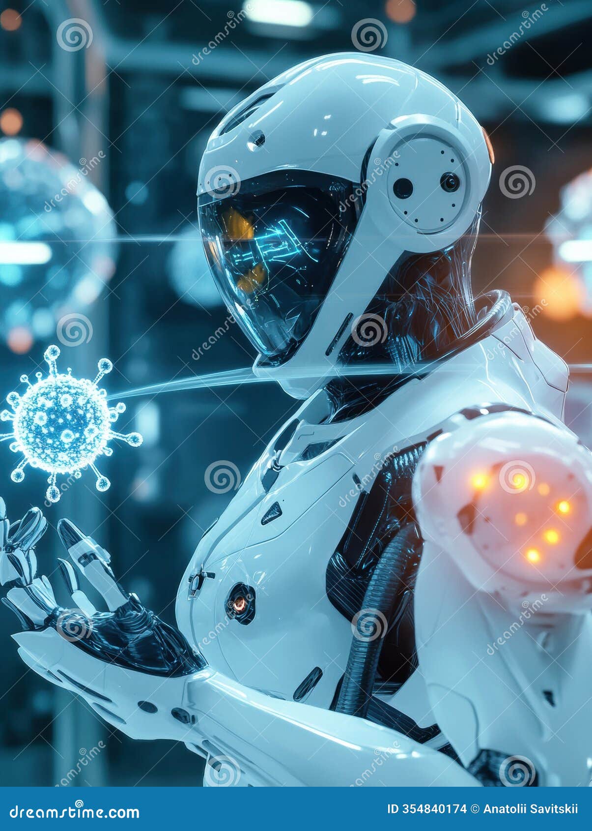 Innovative Robots Engage in Virus Neutralization Technology at a ...