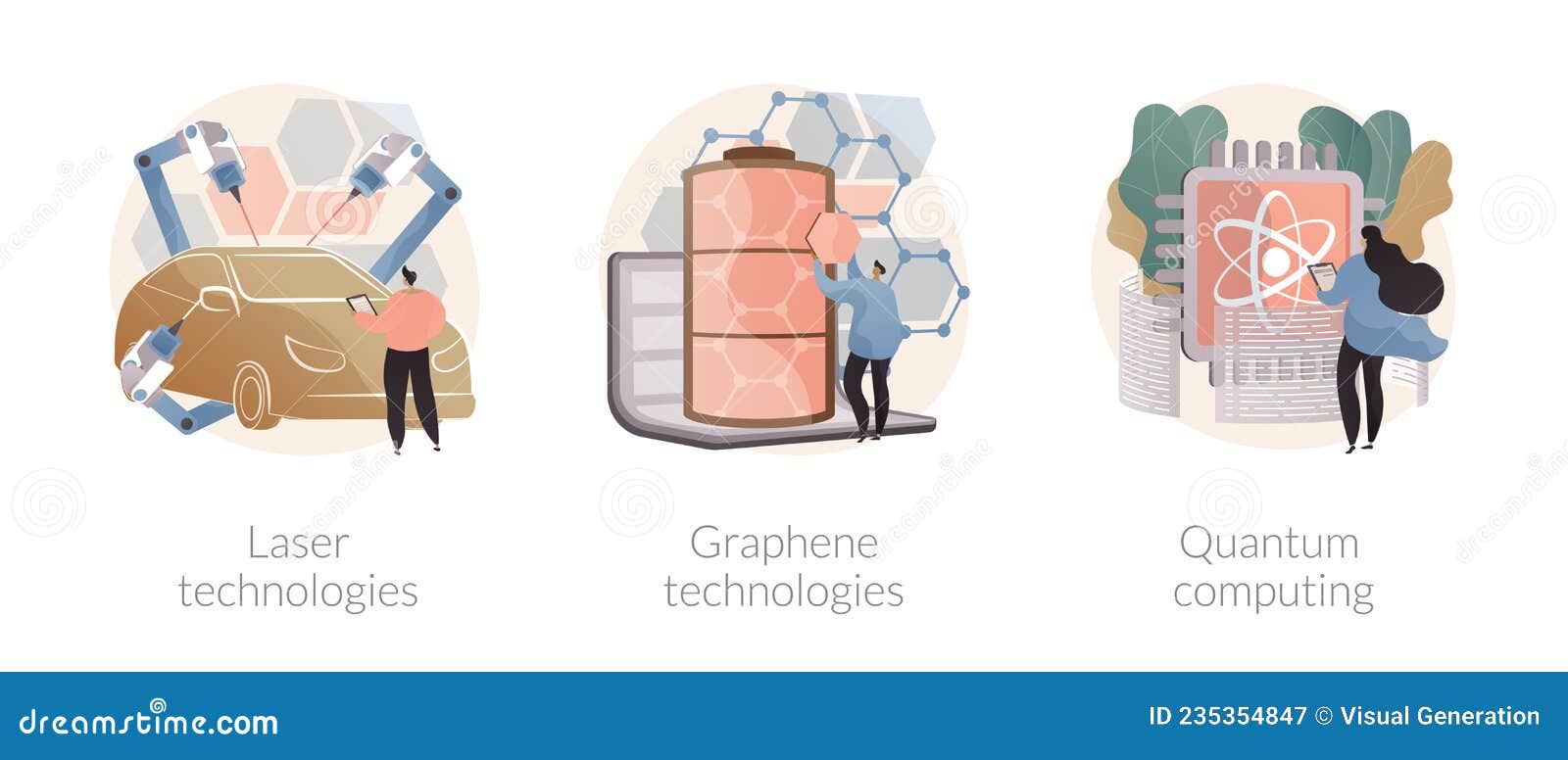 Innovative Science Concept, Quantum Computing, Computer Science ...