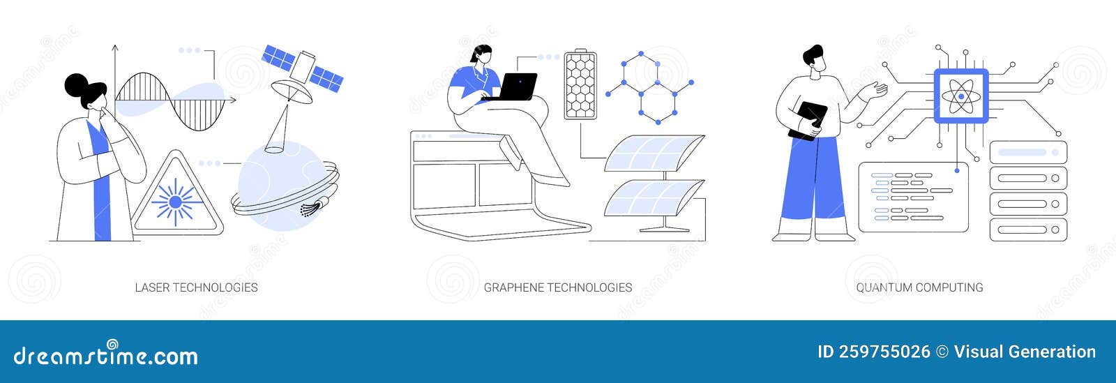 Innovative Science Concept, Quantum Computing, Computer Science ...