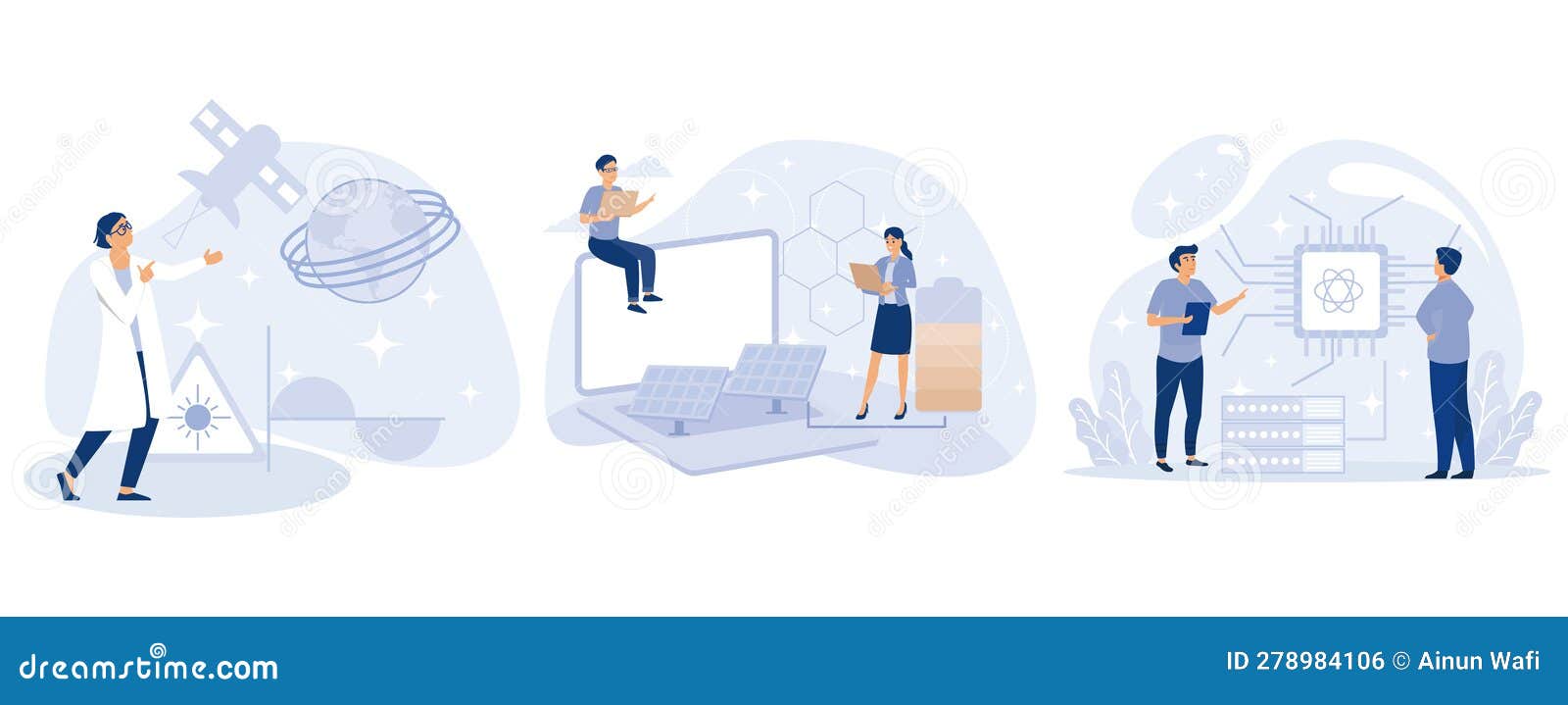 Innovative Science Concept, Quantum Computing, Computer Science ...